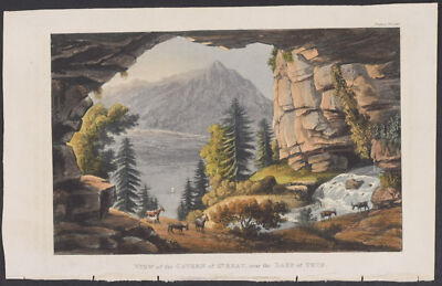 Ackermann - The Cavern of St. Beat. 100, 1828 Repository Aquatint ...