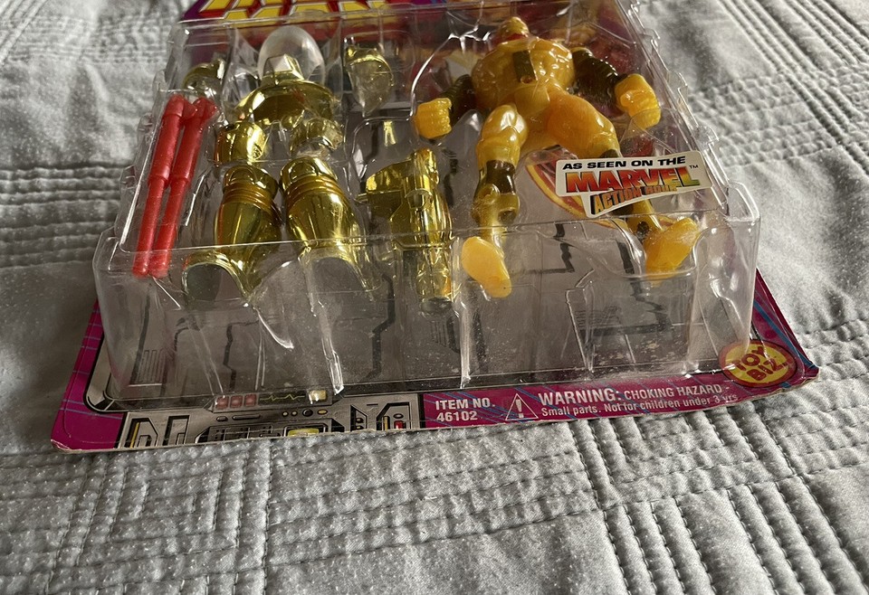 Toy Biz Marvel Iron Man 1994 Hydro Armor Figure (MOC) Disney+ Action ...