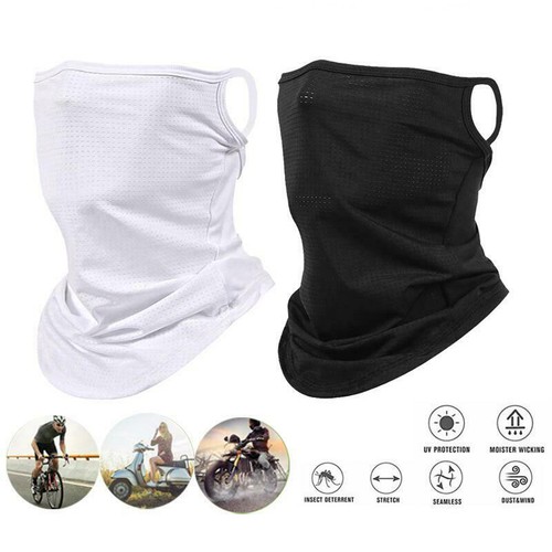 Men Women Summer Bandana Hanging Ear Triangle Face Mask Cycling Hunting ...