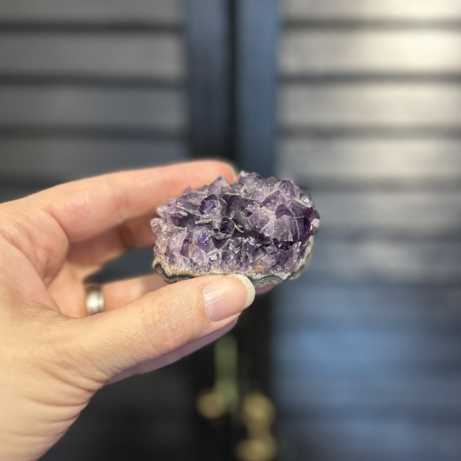 Cluster of Purple Colored Crystal-Like Rocks | eBay