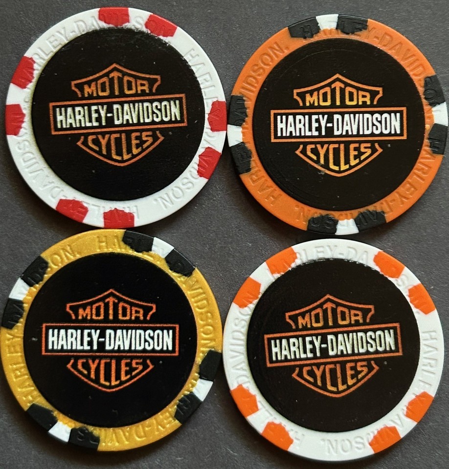 Harley Davidson Wide Print Poker Chips Old San Juan HD in Puerto Rico ...