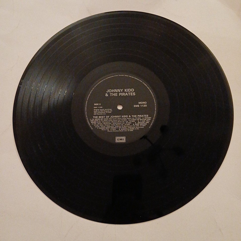 Johnny Kidd & The Pirates 'The Best Of..' 12" Vinyl Album. Very Good ...