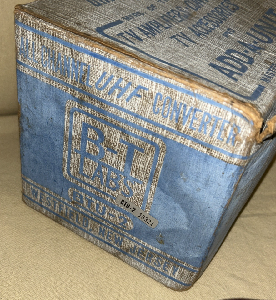 Vintage R-T Labs UHF VHF All Channel Converter Ultraverter BTU-2 ...