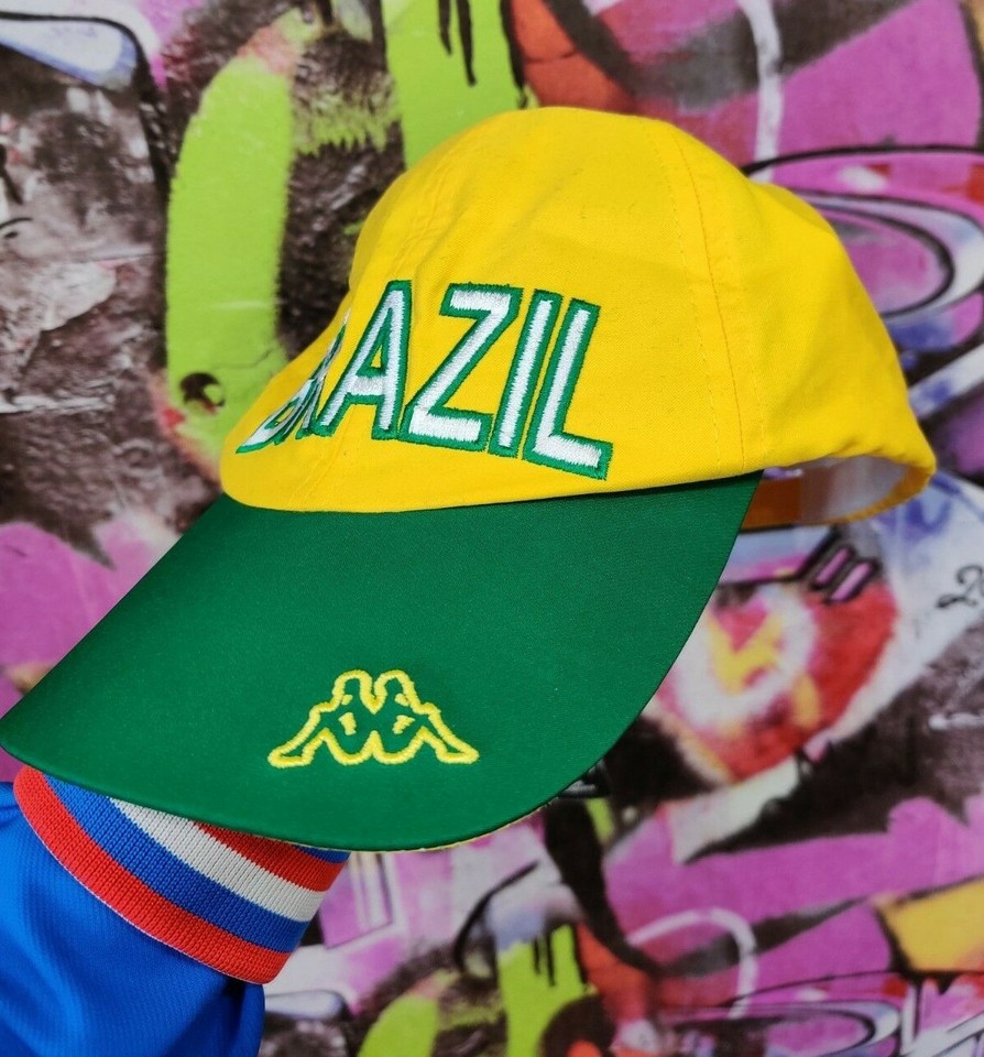 Brazil National Football Team Soccer Snapback Cap Hat Vintage Rare Old ...
