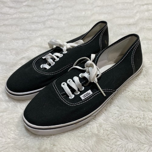Vans T375 Unisex Black & White Low-Top Lace Up Skateboard Shoes Size US ...