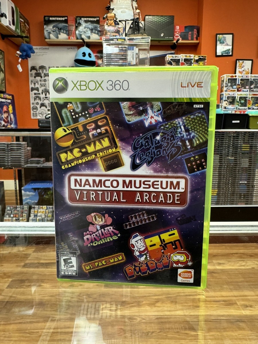 Namco Museum Virtual Arcade 2008 Xbox 360 Box Cover Art