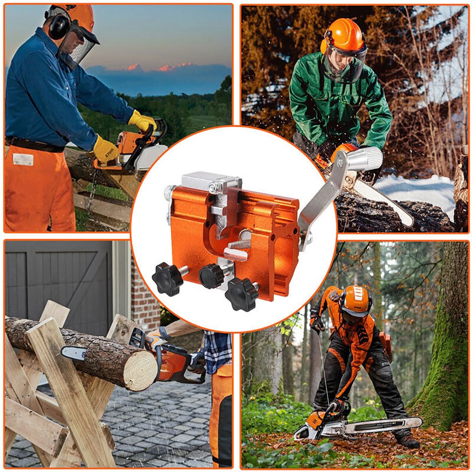 Chainsaw Chain Sharpening Jig Portable Hand Crank Timberline Sharpener ...