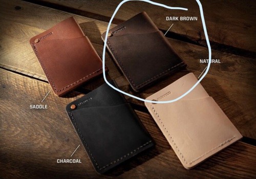 Brand New Rustico Wave Wallet Slim Genuine Leather Dark Brown MSRP $60 ...