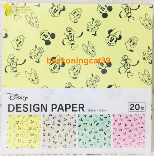 Disney Character Design Paper 20 Origami Mickey Minnie Donald Dingo ...