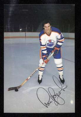 1979 Edmonton Oilers Postcards #8 Lee Fogolin Team Issue EX/EX+ D74949 ...