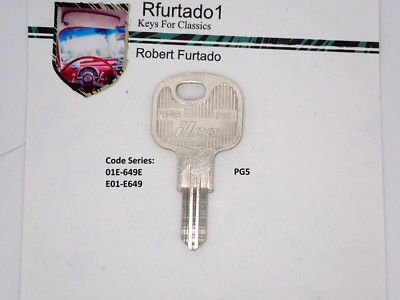 Key Blank for Vintage Peugeot 505 trunk/glvebox 1985-91 (see code ...