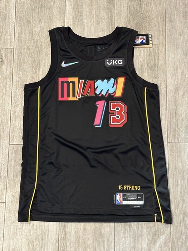 Bam Adebayo Nike Miami Heat Mashup Black Swingman Jersey Vice Classic ...