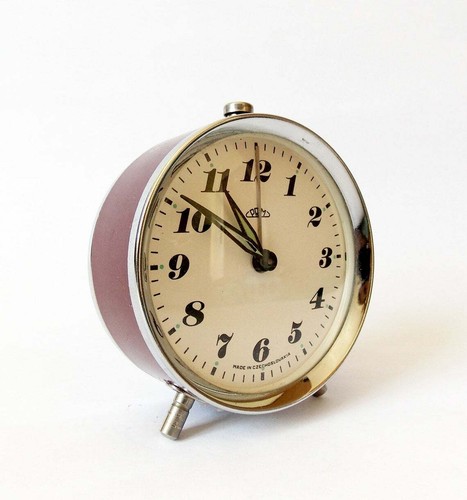 Vintage 1970s Alarm clock PRIM Czechoslovakia Retro Old Desk table ...