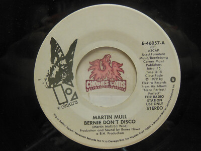 Promo! Martin Mull – Bernie Don't Disco / Bun And Run, 45 RPM VG+ (13E ...