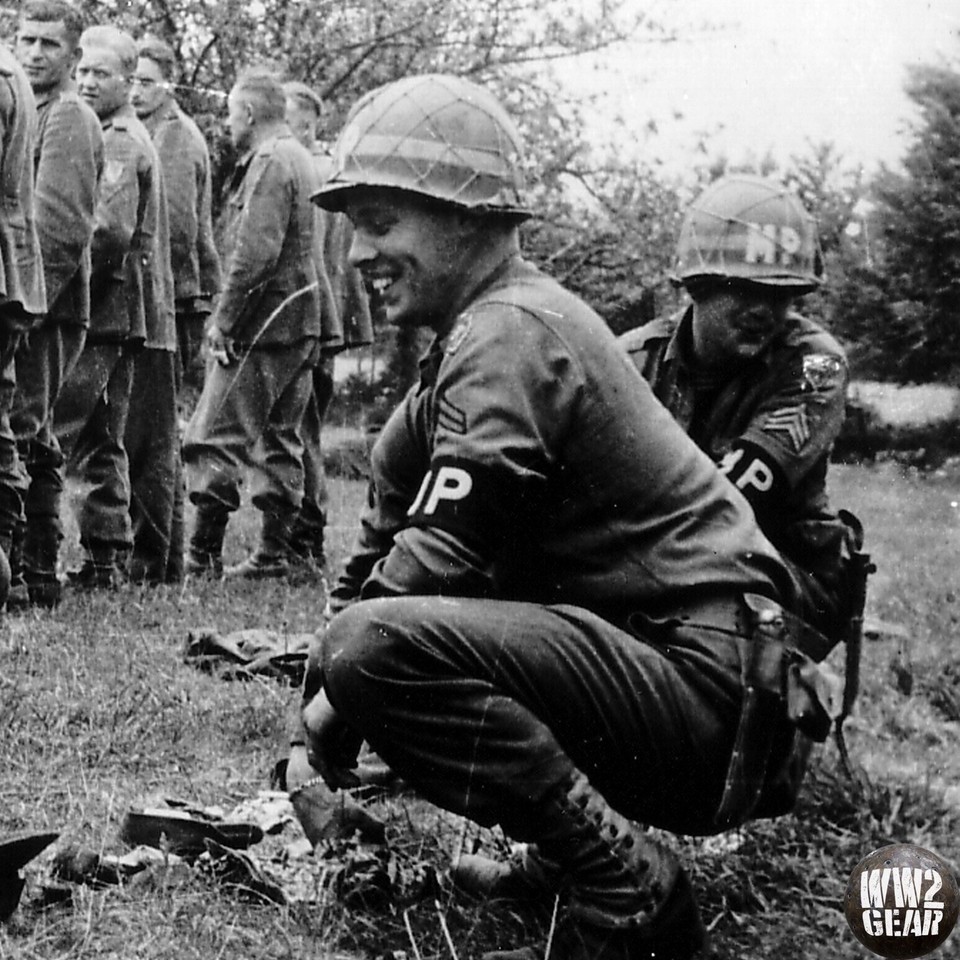 WW2 US 79th Infantry Division Army Helmet Net Filet de Casque M1 WWII ...