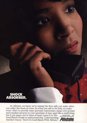 1988 Allstate Insurance: Shock Absorber Vintage Print Ad | eBay