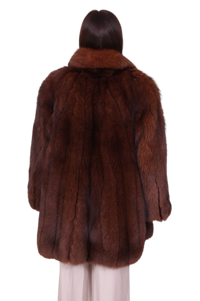 GIACCA PELLICCIA VOLPE FOX FUR JACKET FUCHSJACKE FOURRURE RENARD 毛皮 ...