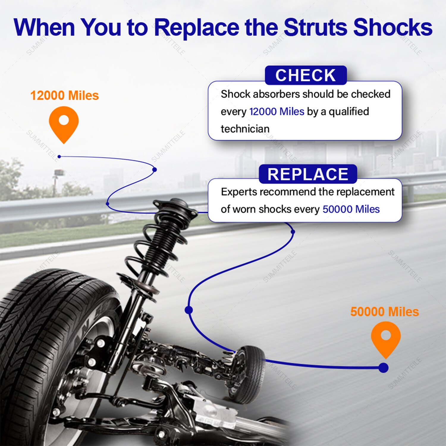 Pair Front Complete Shock Struts For Lexus RX330 RX350 RX400H Toyota ...