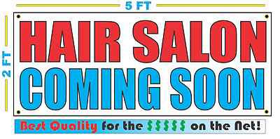 HAIR SALON COMING SOON Banner Sign NEW Larger Size Best Quality for the ...