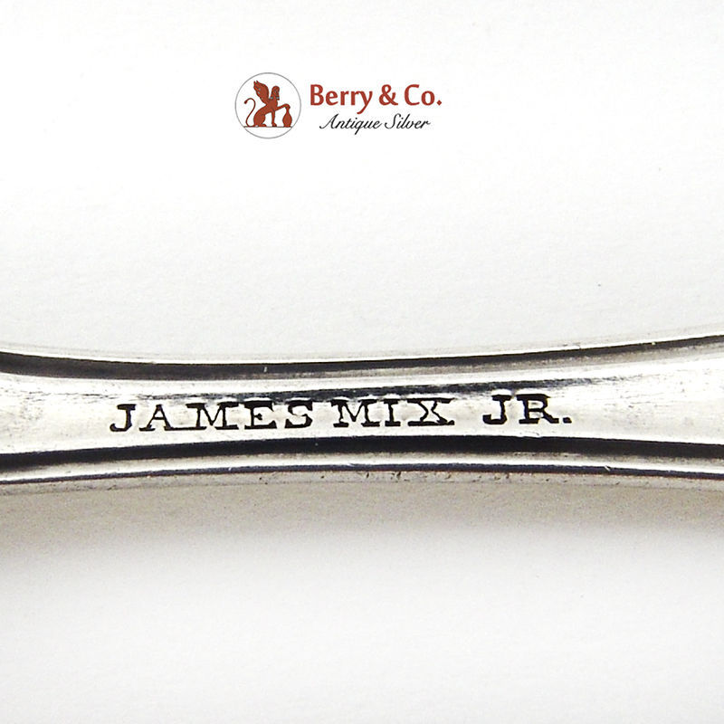 American Coin Silver Master Salt Spoon James Mix Jr Albany 1860 | eBay