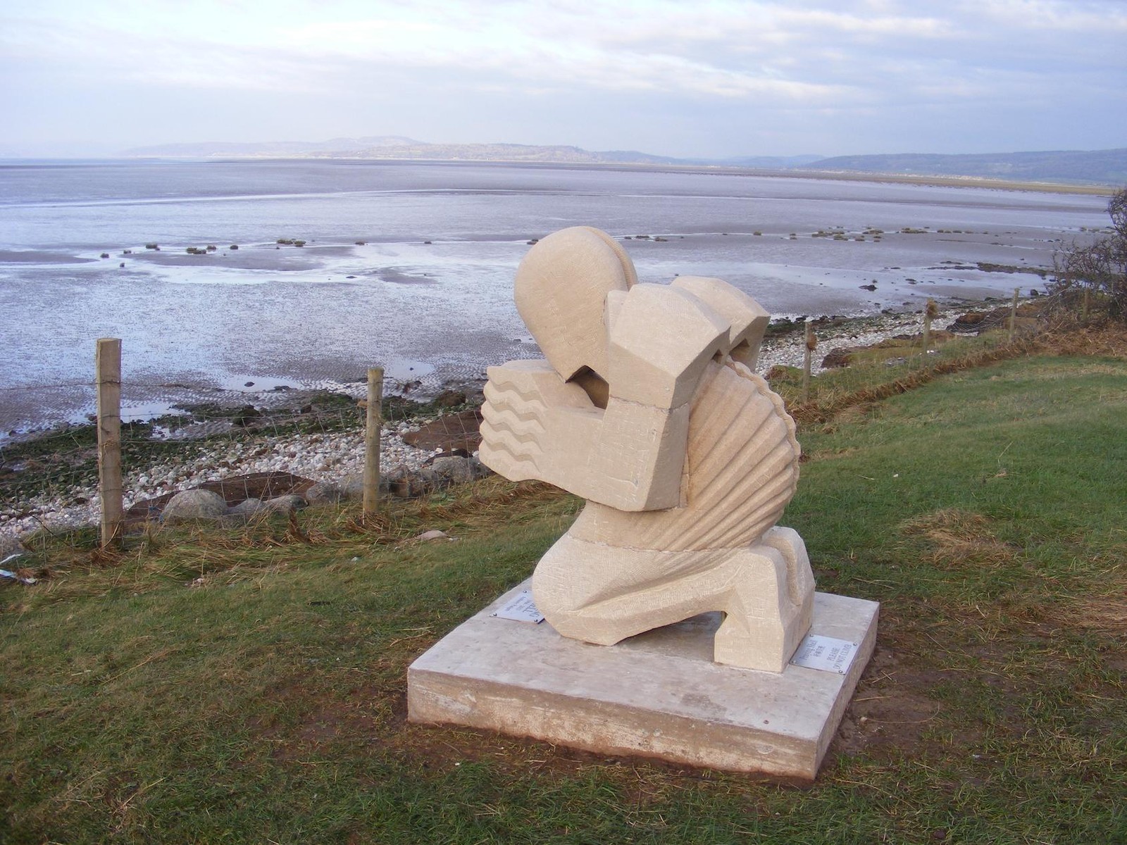 PRAYING SHELL - 20cm copy of sculpture at Morecambe Bay - limited ...
