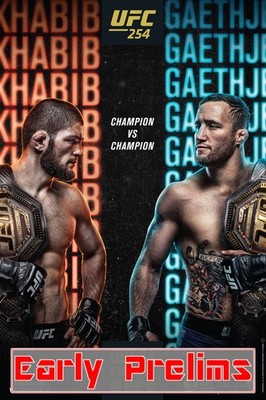 UFC 254 Khabib Vs. Gaethje Early Prelims 300 Piece Jigsaw Puzzle | eBay