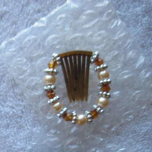 ONE Scunci Bendini Clip Slide & Snap Bend Beaded Fancy Conair Hair Comb ...