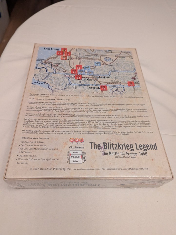 WW2 board games: MINT the Blitzkrieg Legend and Guderian's Blitzkrieg I ...