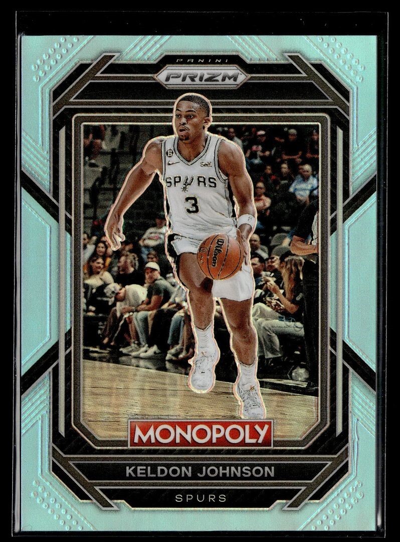 2022-23 PRIZM MONOPOLY LIGHT BLUE /199 79 Keldon Johnson - San Antonio ...