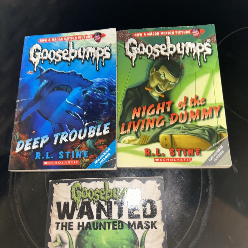 Lot Of 3 Goosebumps Wanted: the Haunted Mask Night Of Living Dummy Deep ...