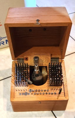 Louis Levin & Son Watch Staking Set Watchmaker Repair Tools in Wooden ...