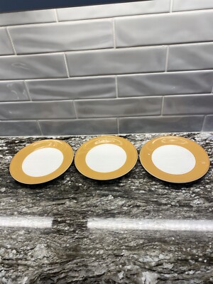 Passano For Williams Sonoma Salad Plates set Of 3 - Yellow 8.25” | eBay