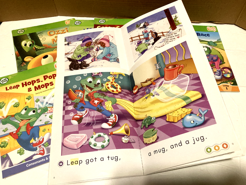 Lot of 10 LeapFrog Tag Reading System Softcover Books- Consonant ...