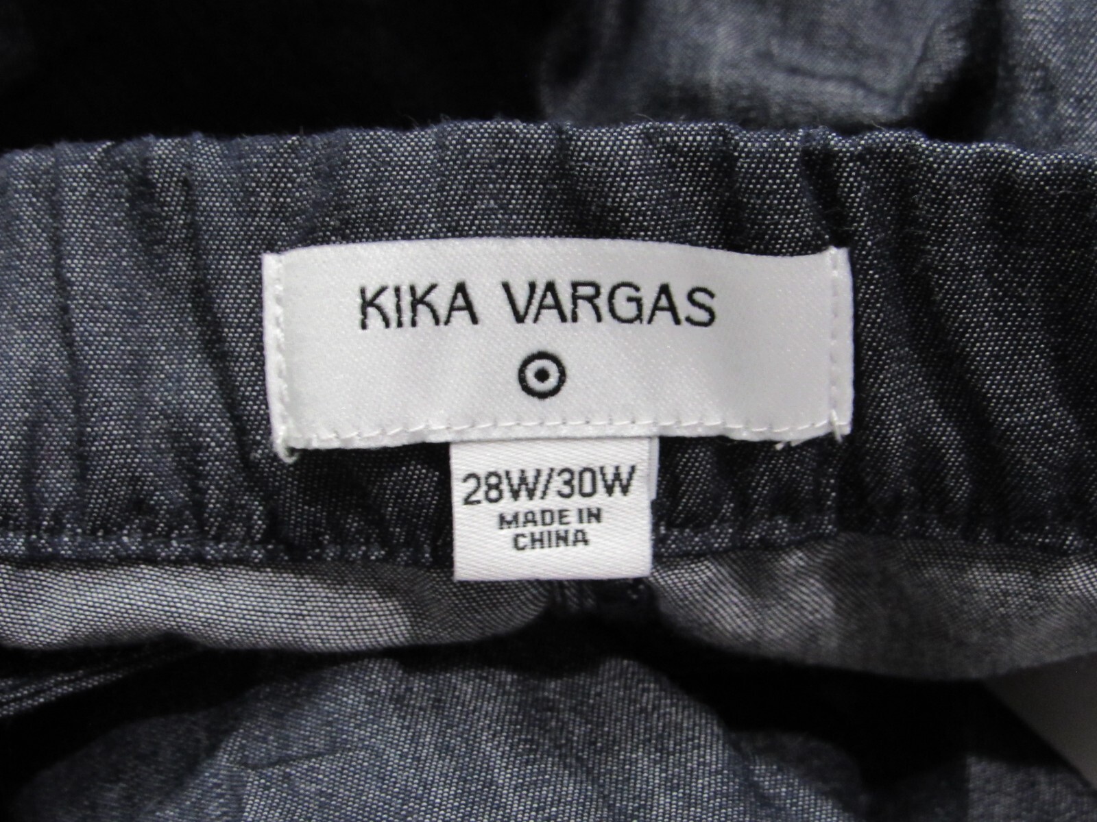 Kika Vargas Women's Plus Size Wide Leg Scallop Pocket Cropped Pants 28W ...