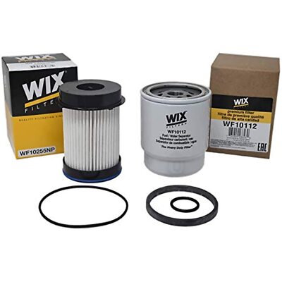 WIX Filter Kit for Dodge Ram 6.7L Diesel Cummins Fuel Filter & Fuel ...