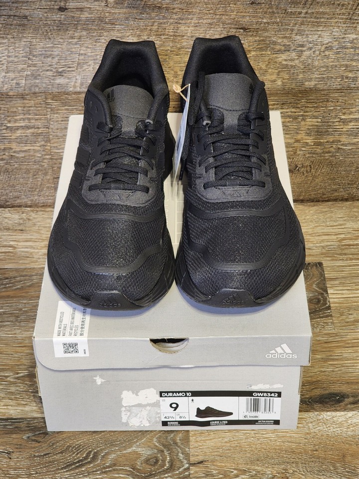 Adidas Duramo 10 Wide Sneaker Mens Size 9 Athletic Running Shoes Triple ...
