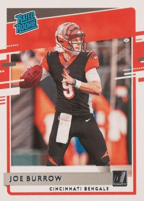 2020 Panini Donruss - Rated Rookie Joe Burrow #301 Aqueous Test (RC ...