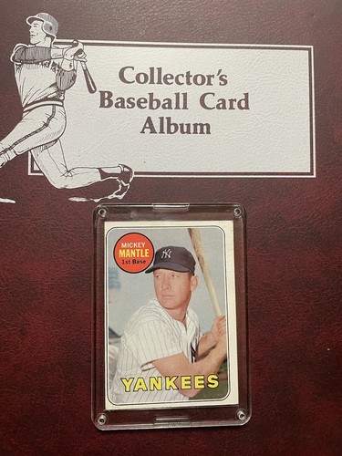 1969 Topps Mickey Mantle near MINT New York Yankees Baseball Card #500 ...