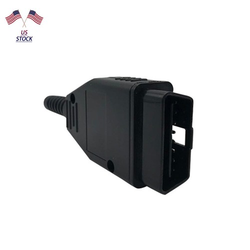 Durable OBD2 OBD-II 16-Pin Connector Connection Male OBD Diagnostic ...