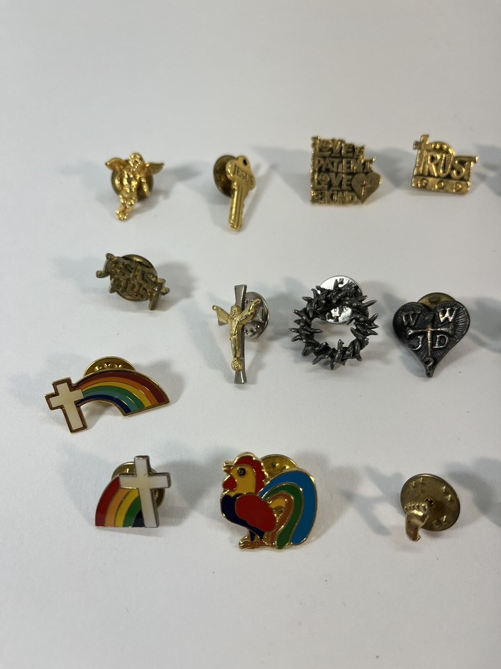 VINTAGE LOT OF 25 HAT PINS - Religious Church Pins | eBay