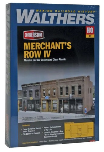 HO Scale - Merchant's Row IV Kit - Walther's Cornerstone | eBay