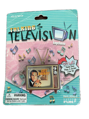 Vintage Talking Television Get Smart Keychain 1999 Basic Fun Item #546 ...