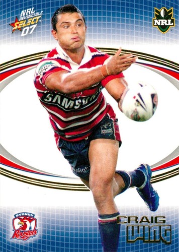 New 2007 SYDNEY ROOSTERS NRL Card CRAIG WING | eBay