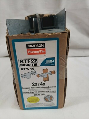 Simpson Strong-Tie Galvanized Steel 18 ga ZMax Ridge Tie--RTF2Z--Pack ...
