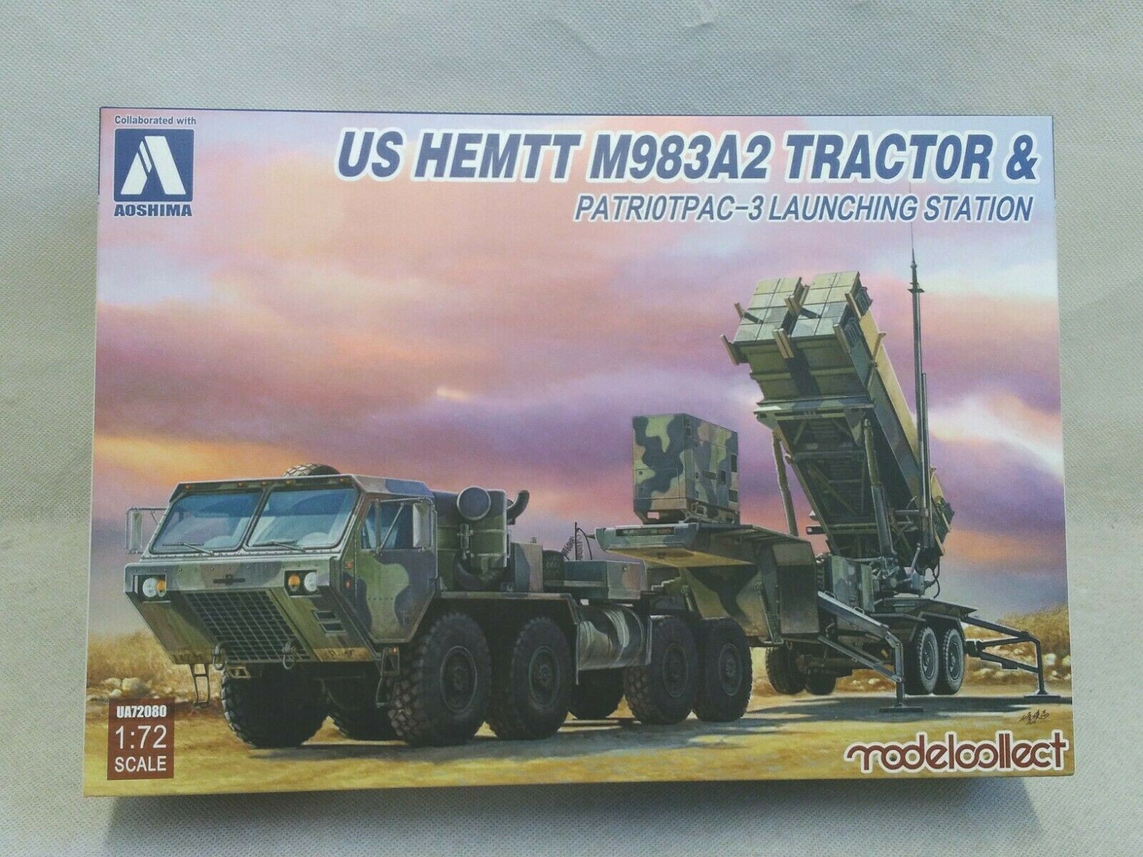 NEW Aoshima 1/72 US Army HEMTT M983 & Patriot PAC3 launchers UA72080 ...