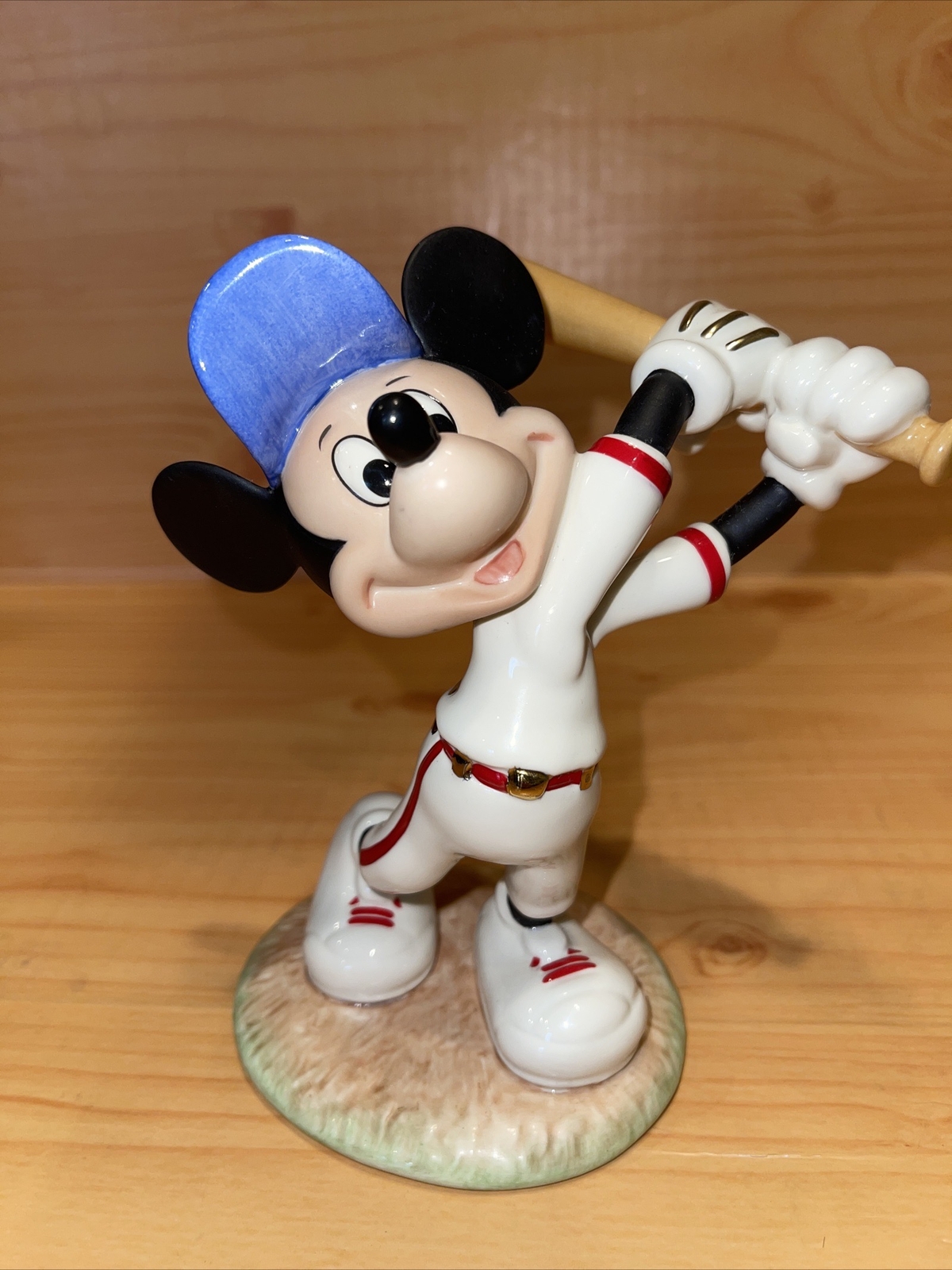 Mickey Mouse Bat Baseball Lenox Figurine Up at Bat Disney | eBay