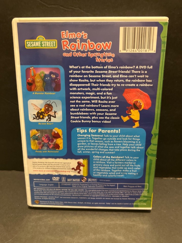 SHELF219 DVD tested~ Sasame street Elmo’s Reading Rainbow | eBay