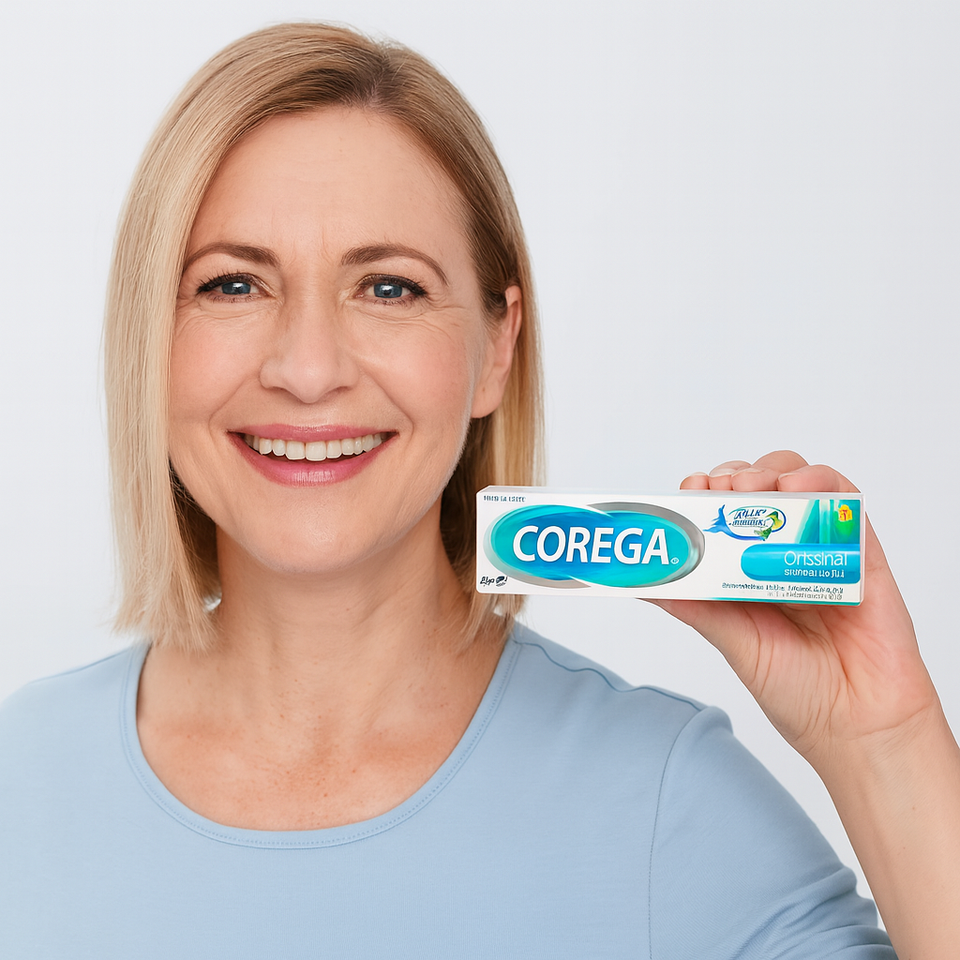 Corega Extra Strong - Denture Adhesive Cream - 40g | eBay