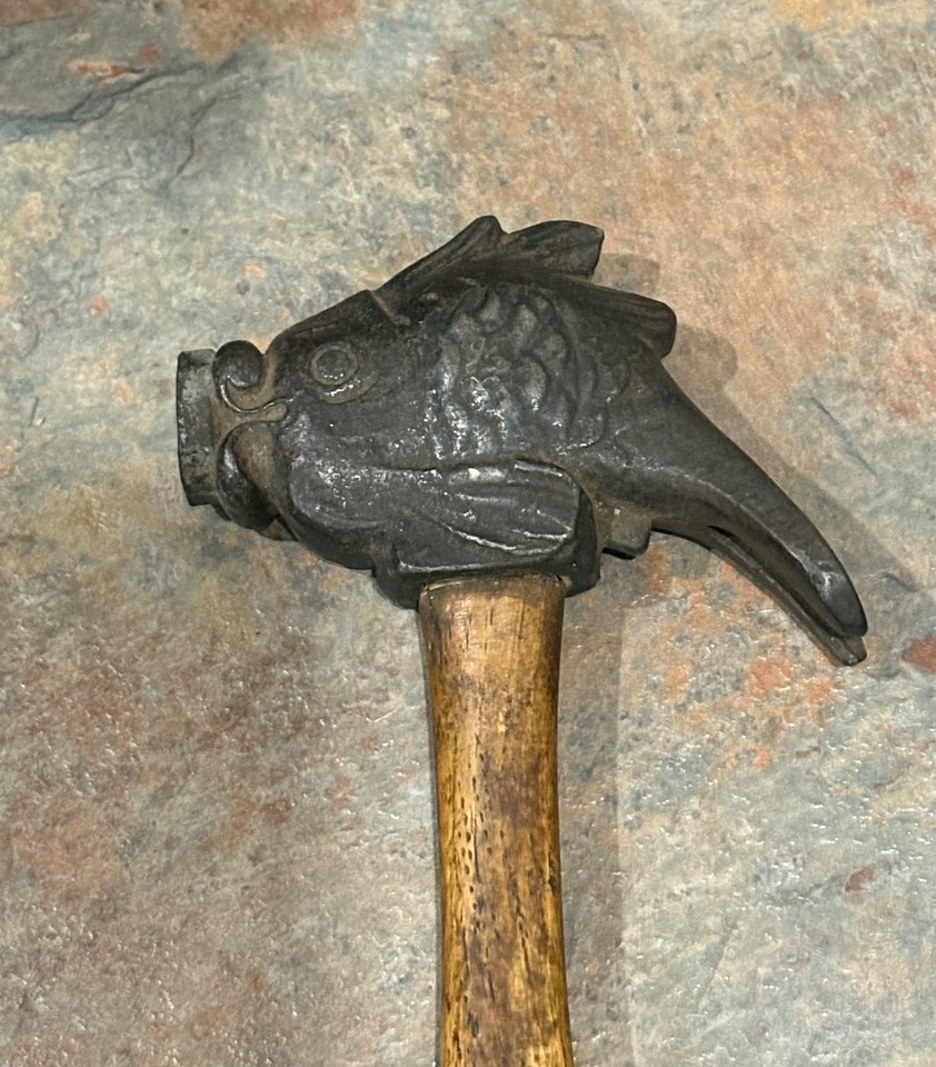 EXCEEDINGLY RARE FISH HEAD HAMMER, ONLY 8-10 KNOWN TO EXIST, EXCELLENT ...