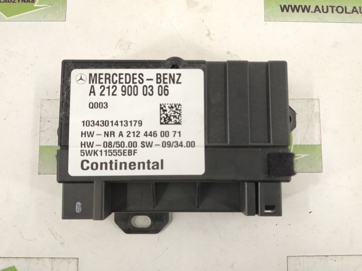 MERCEDES-BENZ E-CLASS T-MODEL S212 FUEL DELIVERY PUMP RELAY A ...